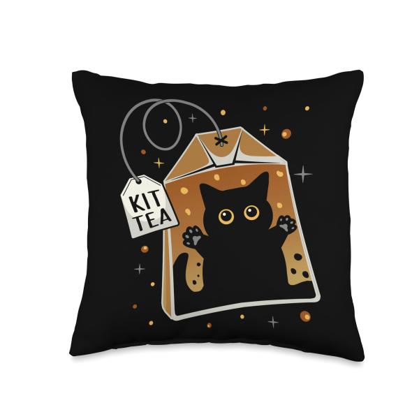 ・Calling all Kawaii and hot beverage fans! This adorable Kit-tea print is perfect for pet cat lovers who also love a goo...