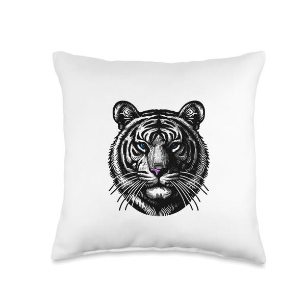 ・A cute idea for any lover of tigers.・Features and adorable tiger with a pink nose.・100% spun-polyester fabric・Double-si...
