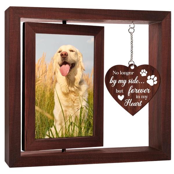 ・Pet Remembrance Gift Dog: The pet paw and warm text engraved on the heart pendant are as worthy of a deep memory as the...