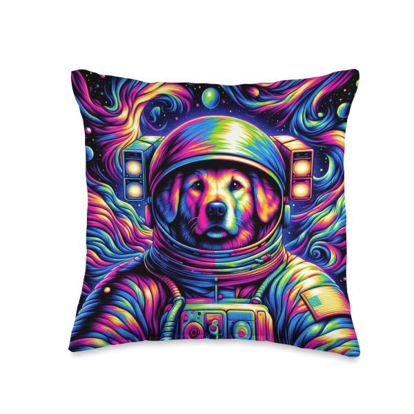 ・PLUR at your next rave or EDM festival with this psychedelic dog astronaut graphic. Perfect for animal and trippy art l...