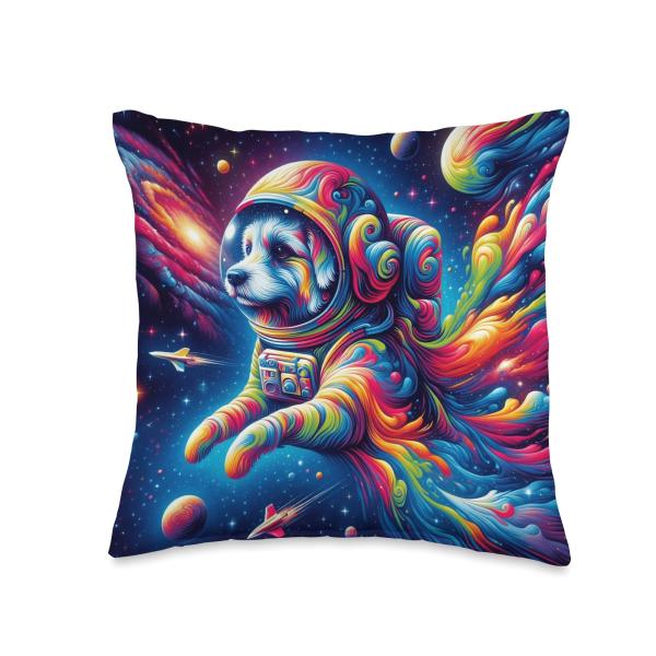 ・PLUR at your next rave or EDM festival with this psychedelic dog astronaut graphic. Perfect for animal and trippy art l...