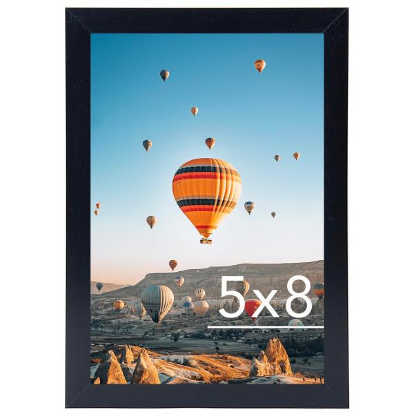 ・FRAME SIZE: The black picture frame fits 5x8 certificates documents business license and photos, simple and stylish, th...