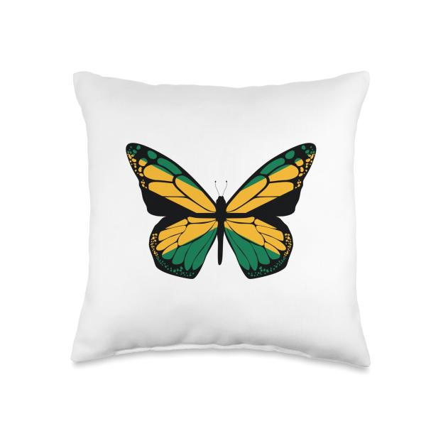 ・Jamaica Flag Colours Butterfly Jamaican Flag. Great Idea For Those From Jamaica. For Those Planning A Visit To Jamaica ...
