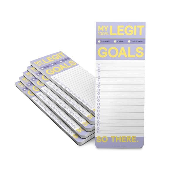 ・Includes: six (6) list notepads, 3.5 x 9-inches, 50 sheets each. Knock Knock Make-a-List Pads have hard chipboard backi...