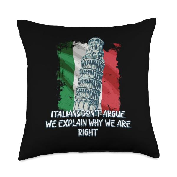 ・「Italians Don't Argue, We Explain Why We Are Right（イタリア人は言い争わない、なぜ自分が正しいかを説明するだけ）」という笑えるイタリアあるあるデザインのクッションです。・イタリア系の方や、...
