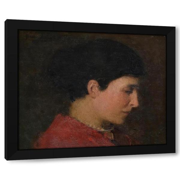 ・アーティスト：Abbott Handerson Thayer\n・タイトル：Portrait Head\n・フレーム込みサイズ：17×15インチ\n・2インチ幅のモダンブラック木製フレーム\n・アーティスト・ライセンス出版社・美術館から直...