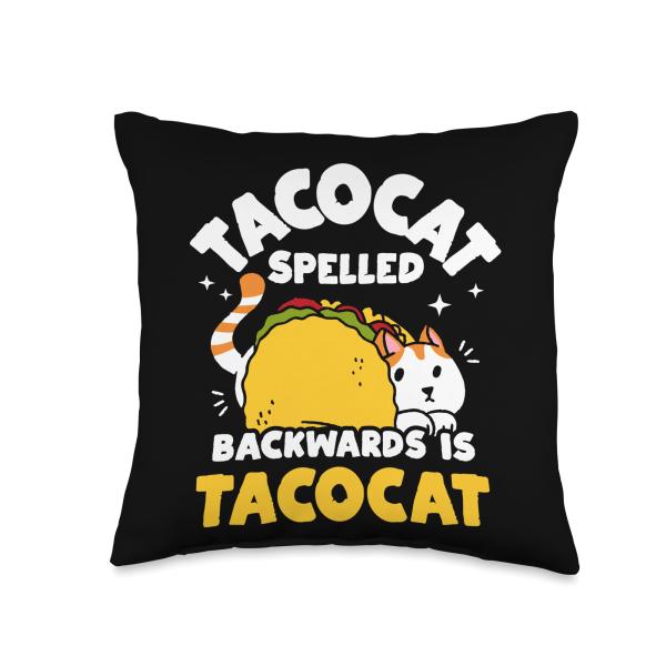 ・Tacocat SPELLED BACKWARDS IS Tacocat Palindrome. Fun and witty design that combines a love for cats and tacos・Tacocat P...