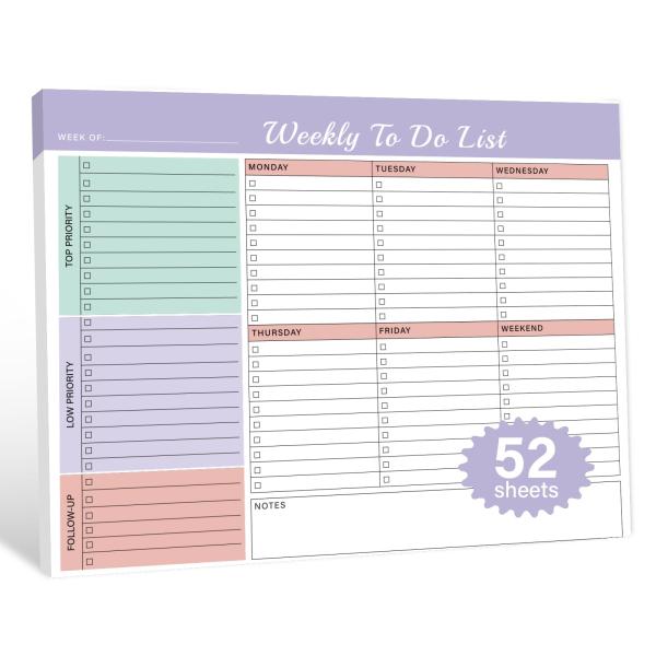 ・生産性の可能性を最大化 - 当社の週刊ToDoリストメモ帳は、タスクを管理するための包括的なシステムを提供します。 チェックリスト、最優先セクション、優先度の低いセクション、フォローアップセクションを備えたこのウィークリープランナーメモ帳...