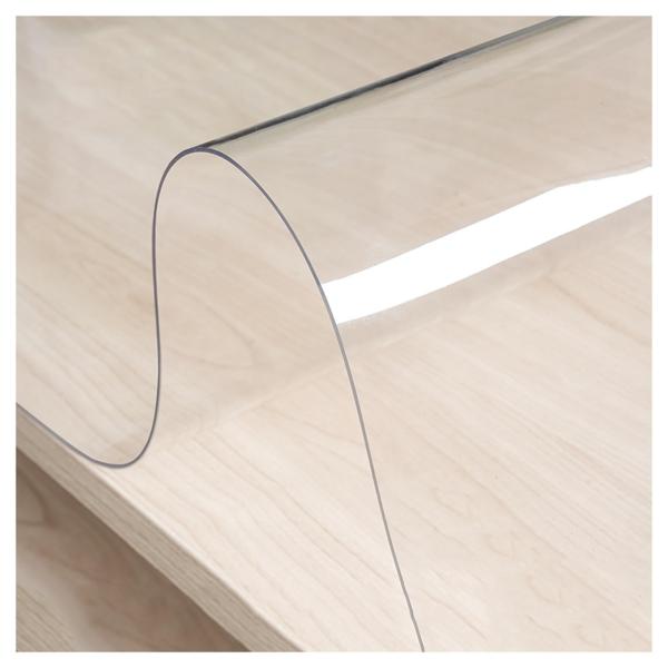 ・QUALITY MATERIAL: Our clear tablecloth is made of 100% PVC clear vinyl material, the smooth surface is perfect for your...