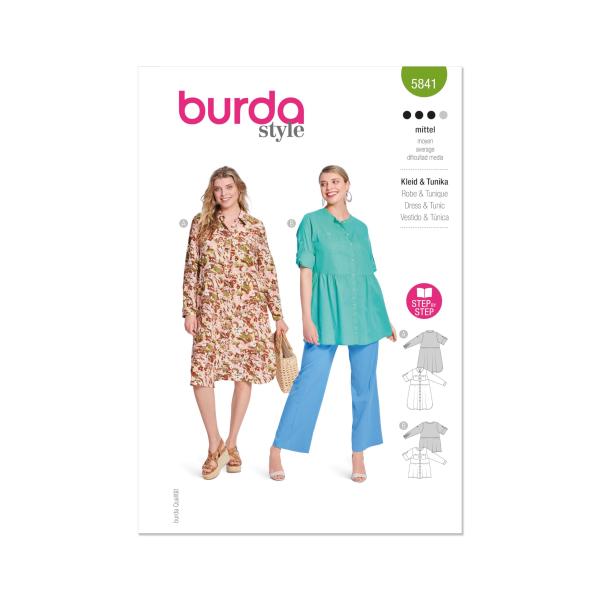 ・Burdaパターンキットには、パターンピース、ステップバイステップの図解説明書、生地・トリムの選び方、サイズ情報が含まれています。\n・ミセスサイズ20-34（46-60）対応。プラスサイズのカーブカットを含む多彩な春服オプションが縫えま...