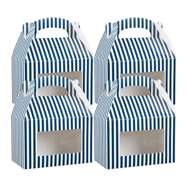 ・ENTICING WINDOW DISPLAY: The integrated plastic window on these paper gift boxes offers a sneak peek of delicious treat...