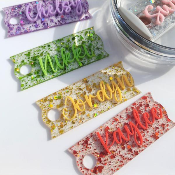 ・?【Personalized Tumbler Name Plate】: Elevate the uniqueness of your tumbler, making it stand out in any setting - be it ...
