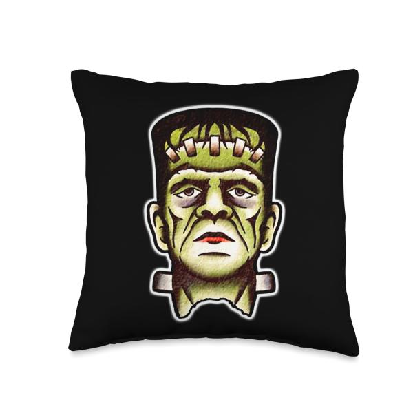 ・Frankenstein, Frankenstein Head, Spooky, Halloween, Creepy, Horror, Vintage Frankenstein, Horror Movie, Monster・Traditi...