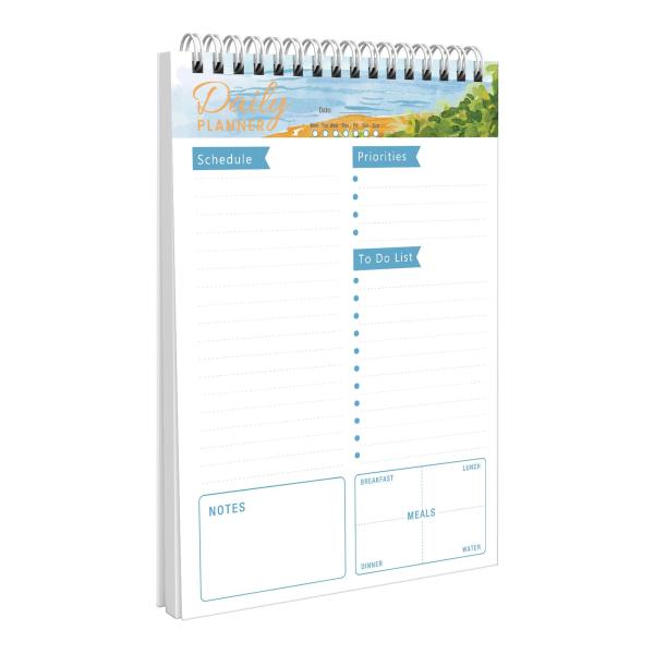 ・【To-Doリストメモ帳】To-DoノートブックデイリープランナーA5チェックリストパッド52シート、5.9 x 8.2インチの毎日の計画目標とタスク設定メモ帳、個人のToDoアイテム、作業記録、目標設定に適しています。・【生産性の向上】...