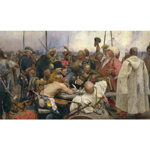 ・タイトル：The Reply of the Zaporozhian Cossacks to Sultan Mehmet IV (1880-91)・商品種別：ロールポスター・ロール状で発送。額装や壁掛けにすぐにご使用いただけます