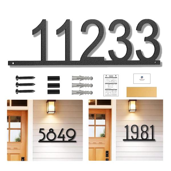 ・Rust and Fade Resistant: Our house number signs are made from durable 14-gauge galvanized steel and coated with a weath...