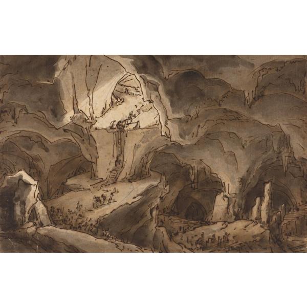 ・タイトル：Entrance to the Bowels of the Earth (before 1839)・商品種別：ロールポスター・ロール状で発送。額装や壁掛けにすぐにご使用いただけます