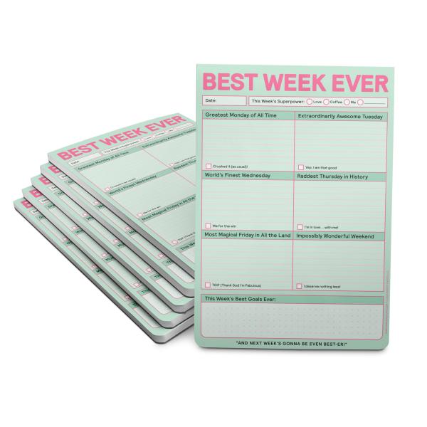 ・Includes: six (6) notepads, 6 x 9-inches, 60 sheets each. Knock Knock Pads have hard chipboard backing, and are printed...