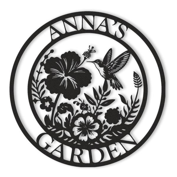 ・Garden Stake - Personalize a metal garden sign with your name or text. This customized metal sign is versatile, and a p...