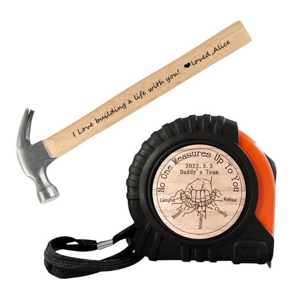 ・Father's Day Tool Set:The length of the Father's Day Tool Set tape measure is 10ft/3m, which is sufficient for most mea...