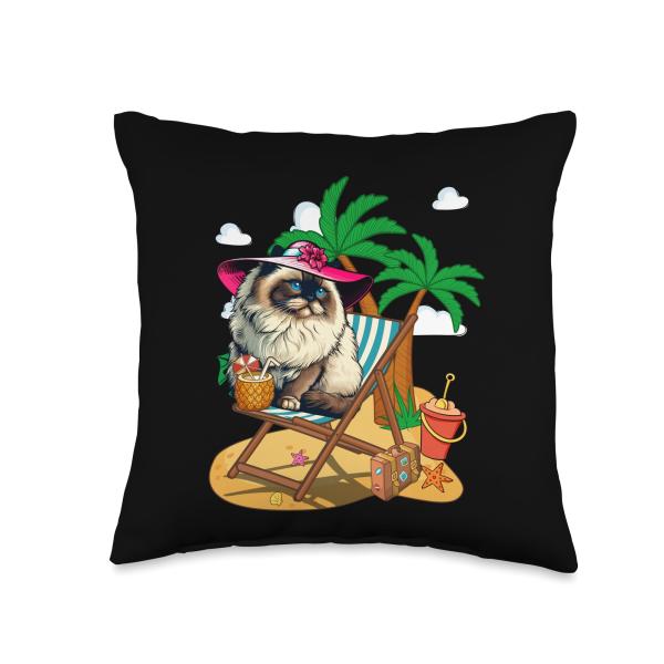 ・This Himalayan Cat On Beach Costume Summer Vacation Lover Owner costume is for dad, mom, grandma, grandpa, uncle, aunt,...