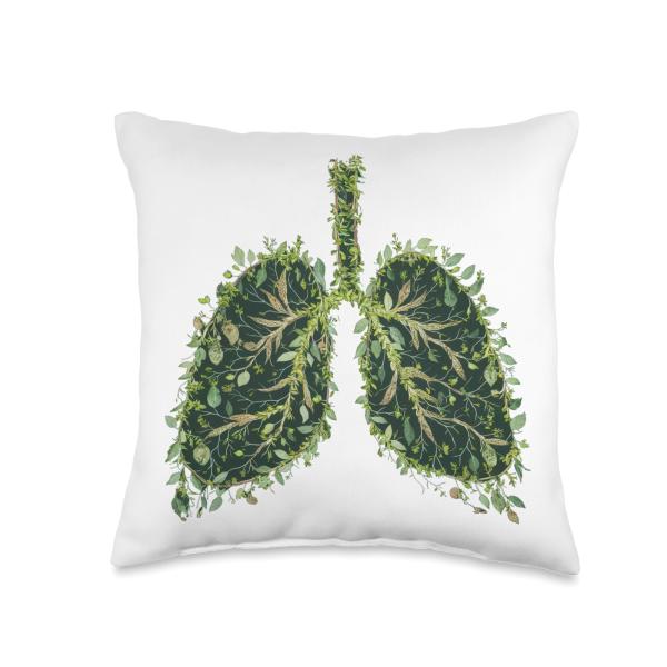 ・Discover our plant lungs graphic, blending humanity and nature. Lungs formed from vines and leaves symbolize harmony wi...