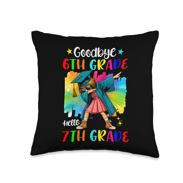 ・This Goodbye 6th Grade Hello 7th Grade Colorful Dabbing Kid Girl costume is for dad, mom, grandma, grandpa, uncle, aunt...