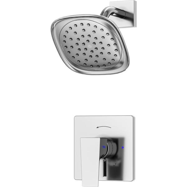 ・Verity shower trim featuring a single mode showerhead・7 inch single mode square showerhead・HydroMersion (TM) technology...