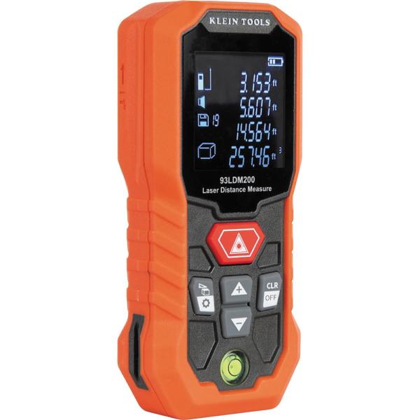 ・ACCURATE: Laser Distance Measure measures from 2-Inch to 200-Feet with precision: +/- 1/16-Inch for the first 33-Feet, ...