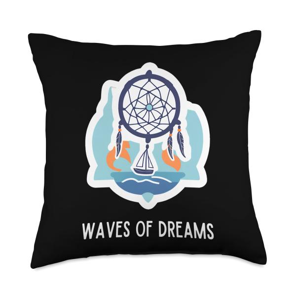 ・This unique design combines elements of a dreamcatcher and a boat, creating a harmonious and inspiring visual. Ideal fo...