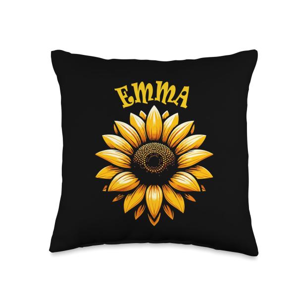 ・Cute Emma sunflower design for girl, daughter, baby, aunt, mom, grandma, sister, women, child, anyone named Emma. If yo...