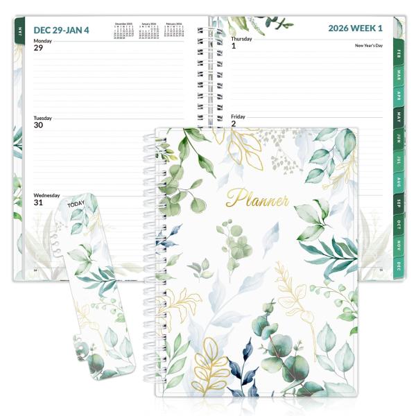 ・2026 Professional Planner - Cover from January 2026 to December 2026, Features 12 months of monthly and weekly pages, a...