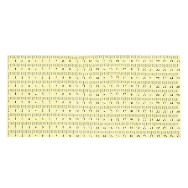 ・Size: Color: Transparent; Material: Coated paper; Measure Range: 0cm-25cm; Width: 1cm / 0.4 inch; Package List: 10 x Ad...