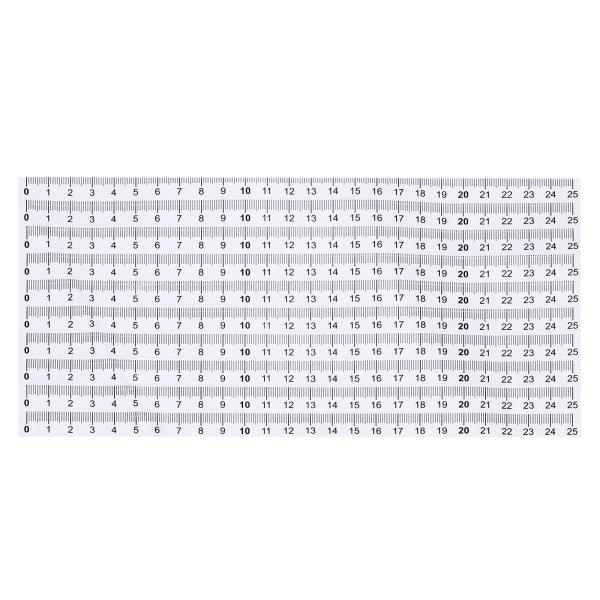 ・Size: Color: White; Material: Coated paper; Measure Range: 0cm-25cm; Width: 1cm / 0.4 inch; Package List: 10 x Adhesive...