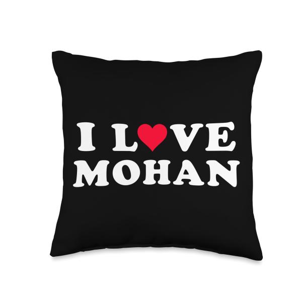 ・Perfect Matching Valentine's Day I Love Mohan Girlfriend ＆ Boyfriend Mohan Name Design For Women Men Kids To Wear In Va...