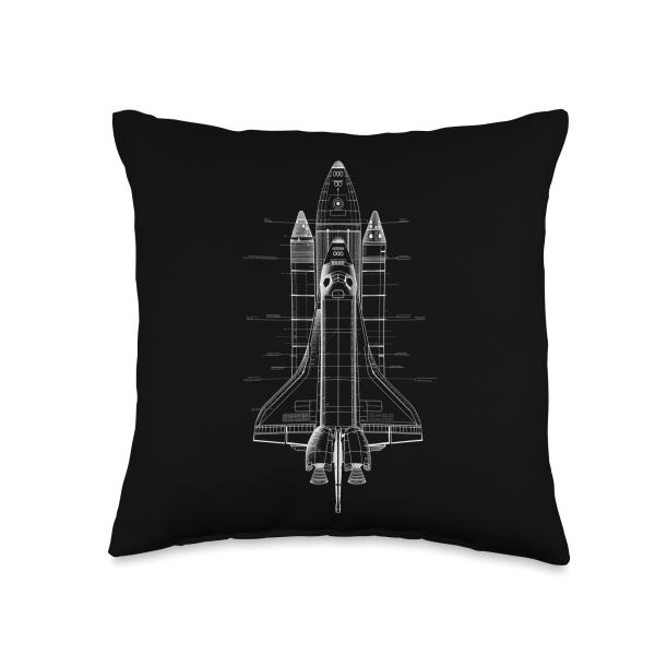 ・Space Shuttle Blueprint. Intricately detailed blueprint style design depicting a space shuttle.・Space Shuttle Blueprint...