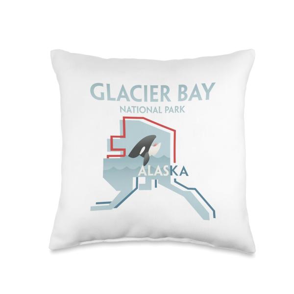 ・This Glacier Bay National Park Design Features Alaska Map And Orca Whale Is An Awesome Gift Idea For Wanderer Who Loves...