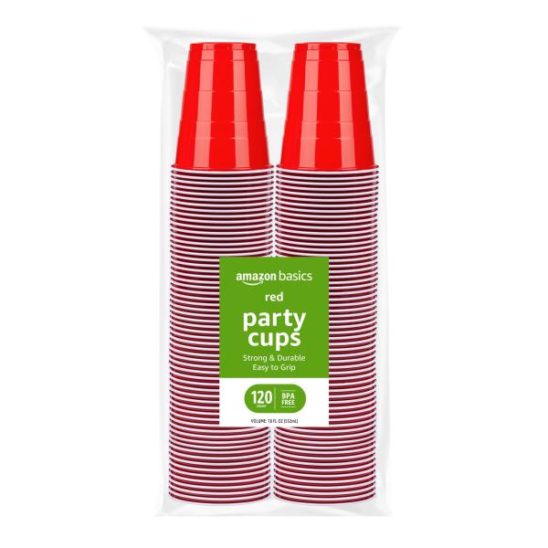 ・High-quality plastic red party cups.・Includes 120 sturdy 18 ounce cups for a variety of occasions.・Made BPA Free.・Stron...