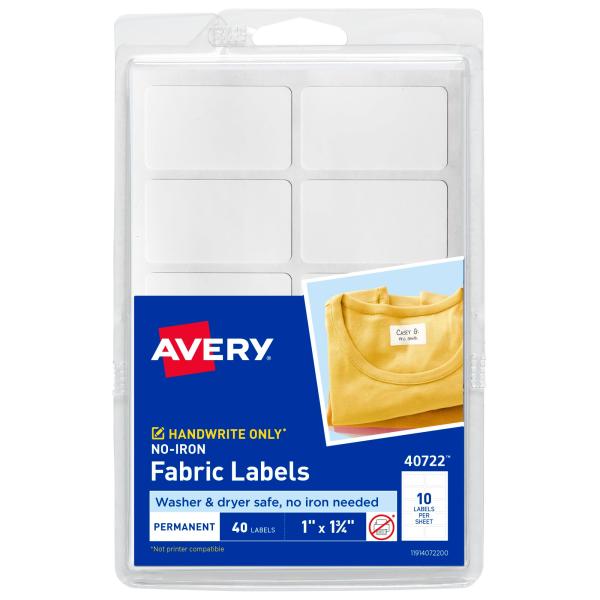 ・Easily organize and keep track of items with no-iron fabric labels perfect for use as kids clothing labels, daycare lab...