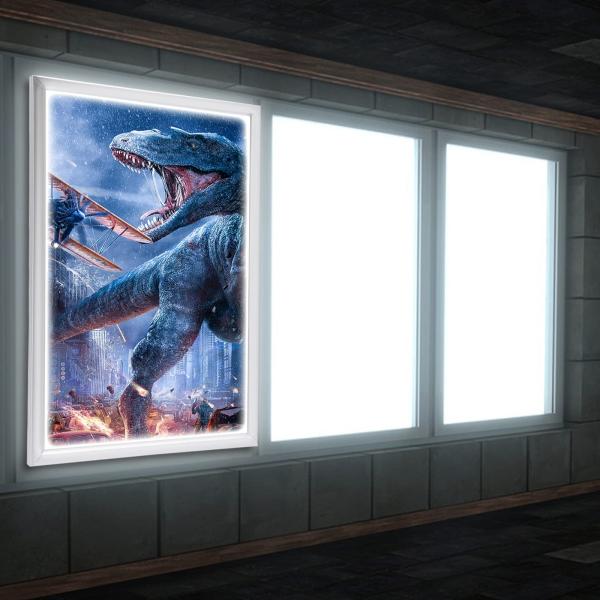・【Soft Light】: LED movie photo poster frame uses a uniform nano light guide plate and side light guide technology, makin...
