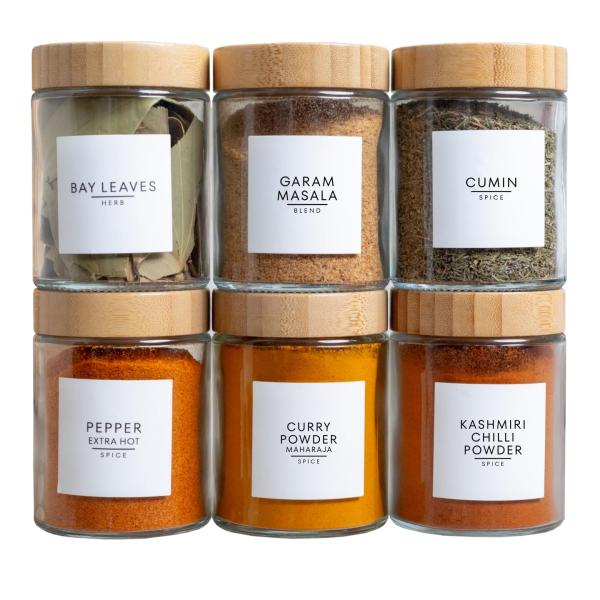 ・Comprehensive Label Set: 312 Spice Labels highlight South Asian Spice Essentials and spices from other cuisines that ar...