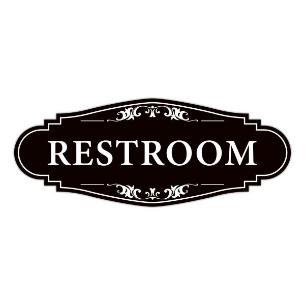 ・★PACKAGING CONTENT：You will receive a exquisitely designed restroom sign sticker，which comes with adhesive backing and ...