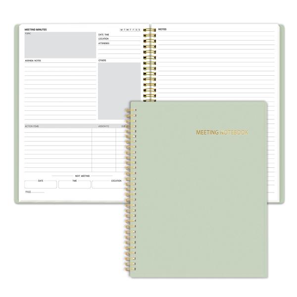 ・Half Meeting Half Note: 1.MEETING PLANNING: Date, Location, Topic ＆ Attendees 2.MEETING MINUTES: Agenda, Quick Notes ＆ ...