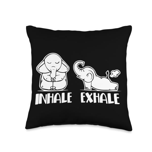 ・Inhale Exhale. Perfect present for yoga practitioners and elephant lovers into spiritual meditation and mindfulness.・An...