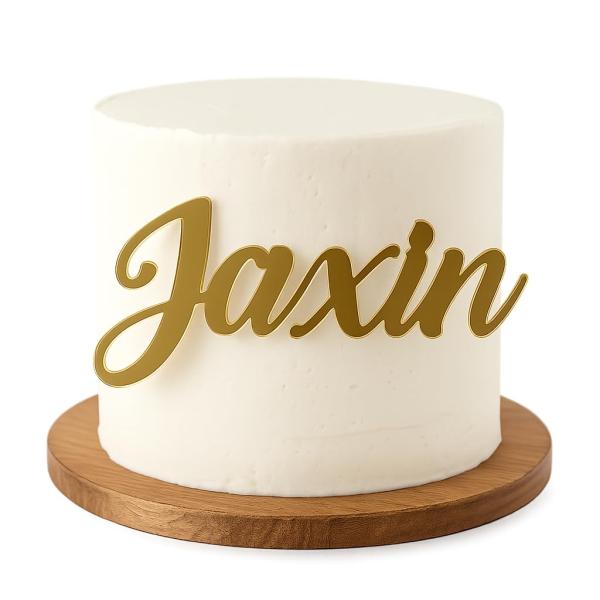 ・Custom Personalized Acrylic Cake Name Plaque - Our Mirror Acrylic Cake Name Plate are not only ideal for cake name, but...