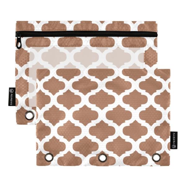 ・【Perfect Size】The dimension of this pencil bag 2 set is 25*18*0.5cm(Actual usable size: 15.5*24.5cm/6.1*9.84in),the hol...