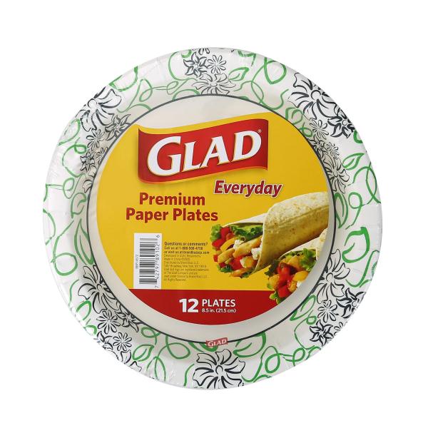 ・SOAK PROOF PAPER PLATES - Made from high quality materials that only Glad can offer, these Glad soak proof paper plates...