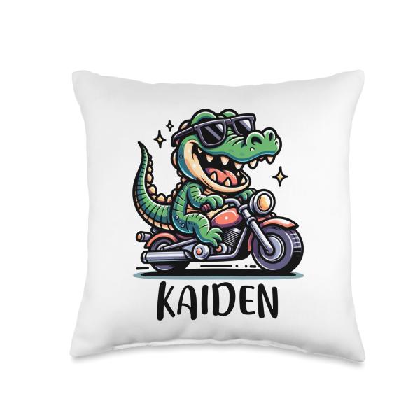 ・Cute Kaiden alligator on a motorcycle design for boy, son, baby, dad, grandpa, child, kids, anyone named Kaiden. If you...