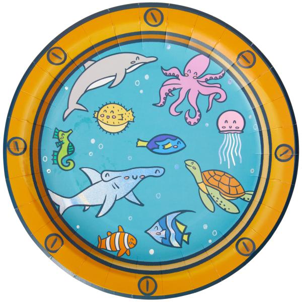 ・Paper plate set comes with (8) disposable dinner plates・Each disposable dish measures 10.25" in diameter・Dive into the ...