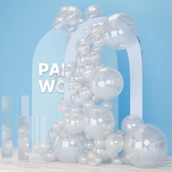 ・Package includes: 18 inch clear balloons (5 pcs), 12 inch clear balloons (30 pcs), 10 inch clear balloons (30 pcs), 5 i...